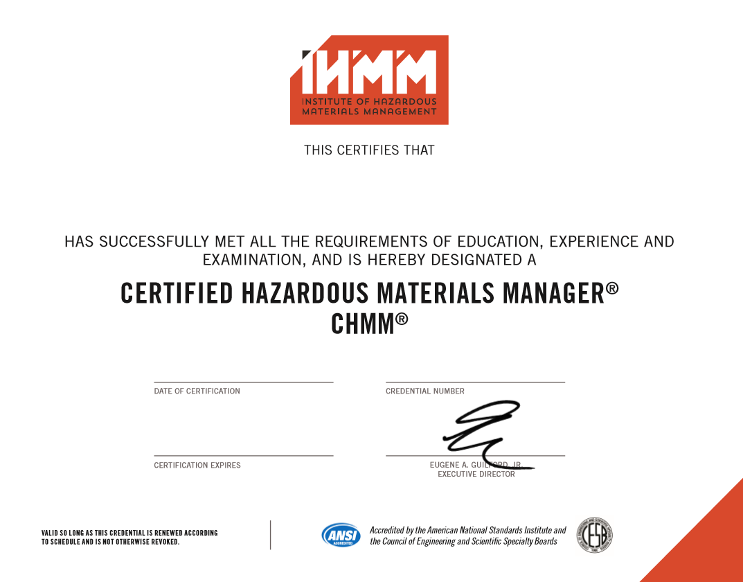 Replacement Certificate – IHMM Store